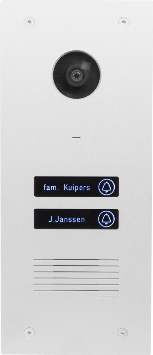 Robin Video Pro 2 Intercom | 2 Call Buttons | Anodised Aluminium